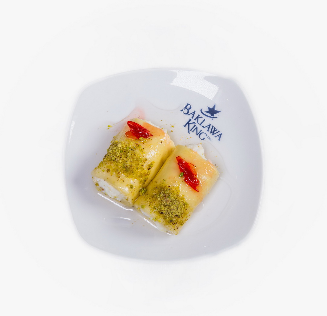 Sweet Cheese Rolled (Halawa)-1 – Baklawa King – Finest Middle Eastern ...